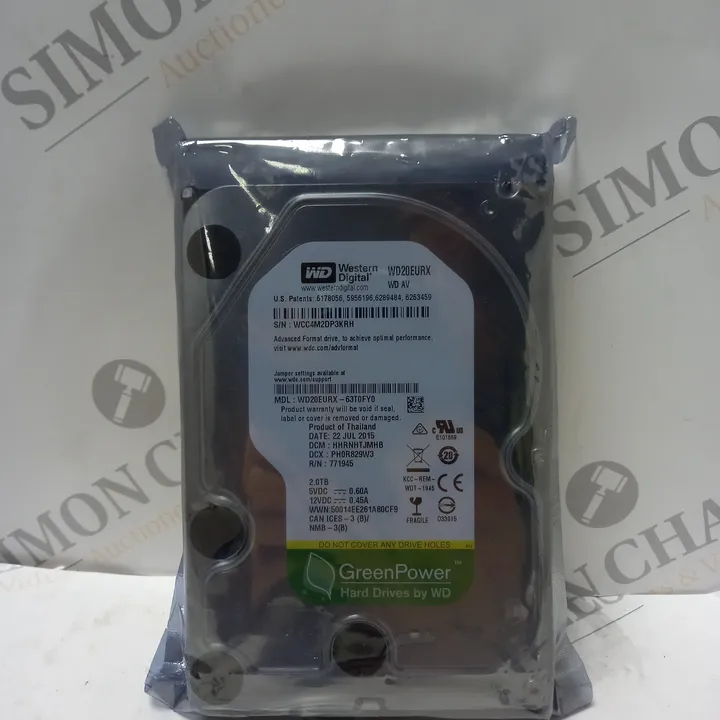 WESTERN DIGITAL WD20EURX 2.0TB 4592852-Simon Charles Auctioneers