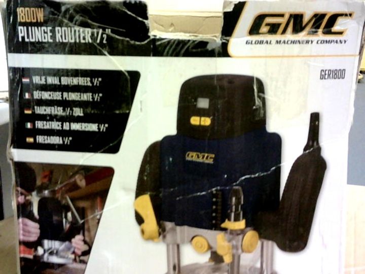 GMC GER1800 - 1800W ½" PLUNGE ROUTER 230V 3183917-Simon Charles Auctioneers