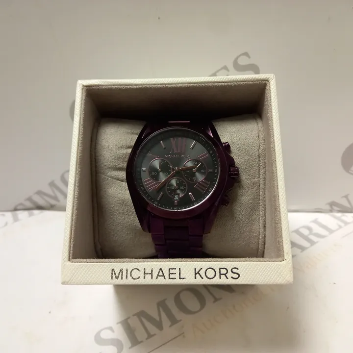 KORS MK6398 WATCH PURPLE LIMITED EDITION 4477003-Simon Charles Auctioneers