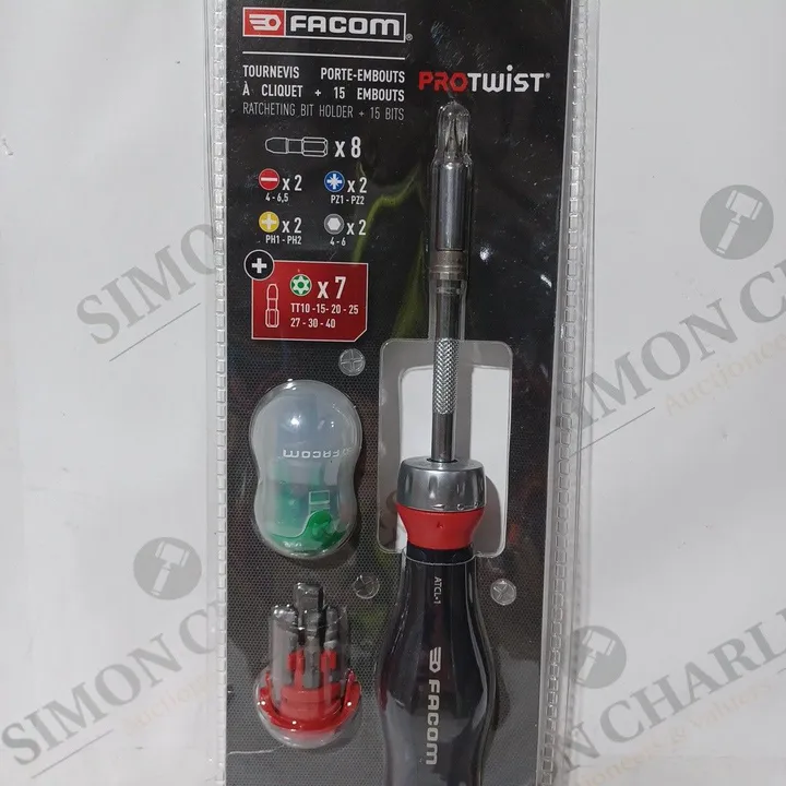 FACOM PRO TWIST RATCHETING BIT HOLDER 4477044-Simon Charles Auctioneers