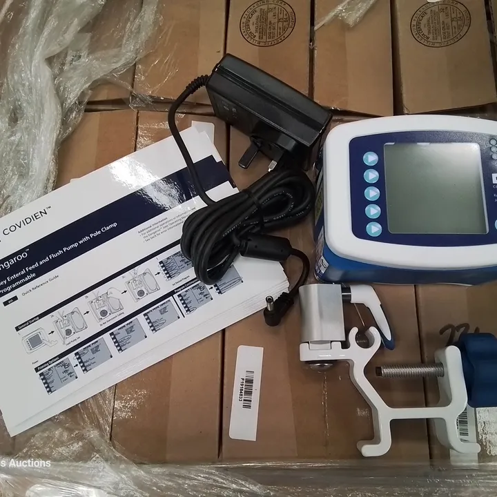 ENTERAL FEED & FLUSH PUMP WITH POLE CLAMP 4335619-Simon Charles Auctioneers