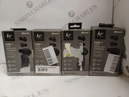 KITSOUND FUNK 25 TRUE WIRELESS EARPHONES 4529602-Simon Charles Auctioneers