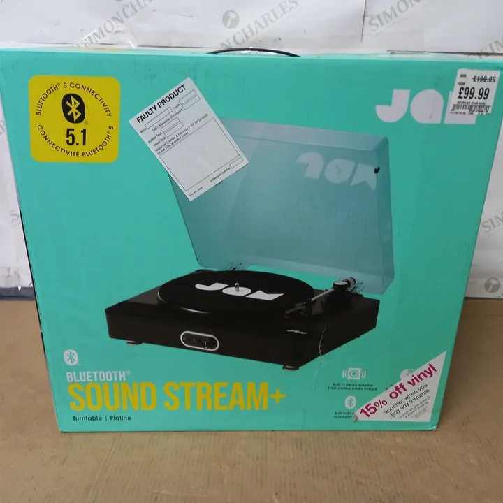 JAM BLUETOOTH SOUND STREAM + TURNTABLE 4771749-Simon Charles Auctioneers