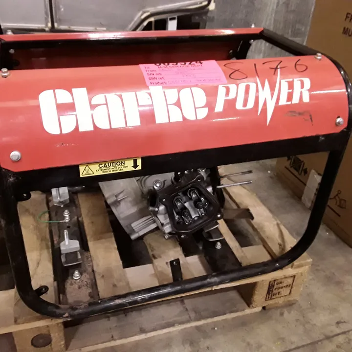 DUAL VOLTAGE PETROL GENERATOR - PG3800ADV 4779394-Simon Charles Auctioneers