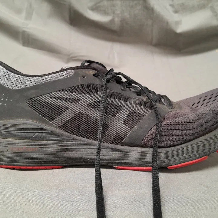 ASICS SHOES IN BLACK/GREY/RED EU SIZE 47 4837081-Simon Charles Auctioneers