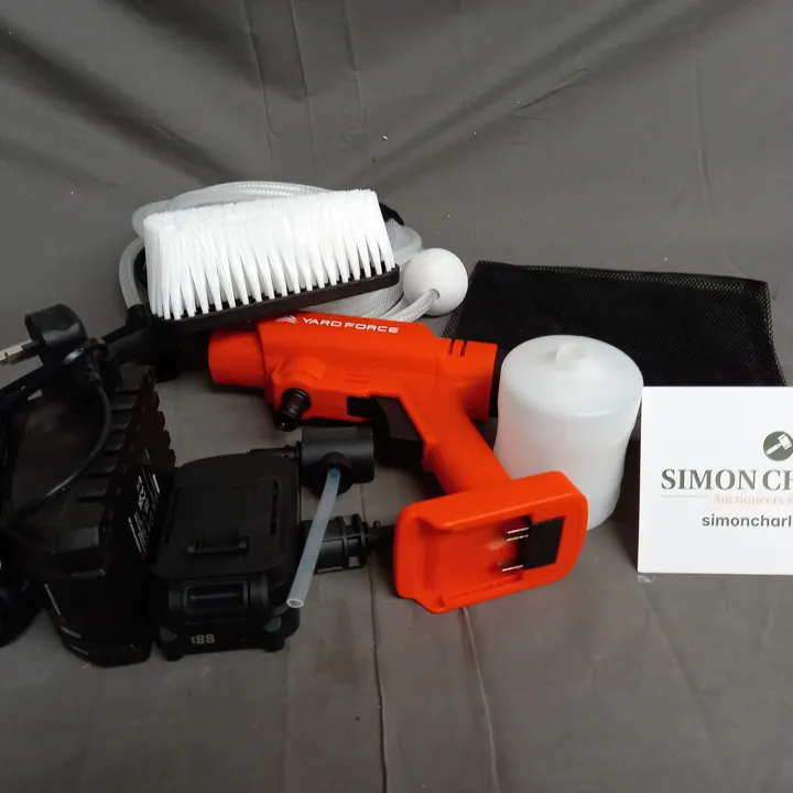 YARD FORCE 20V CORDLESS PRESSURE WASHER 4722882-Simon Charles Auctioneers