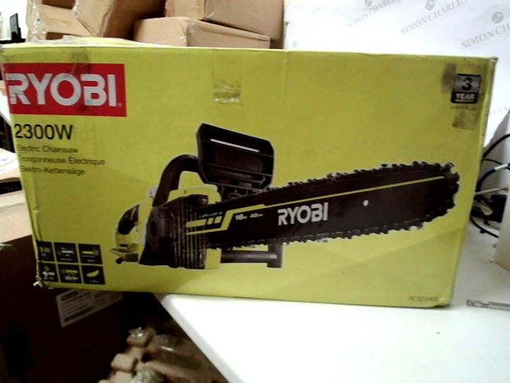 Lot 225: BOXED RYOBI CHAINSAW RCS2340B RRP £149.99 RRP £149.99 - Simon ...