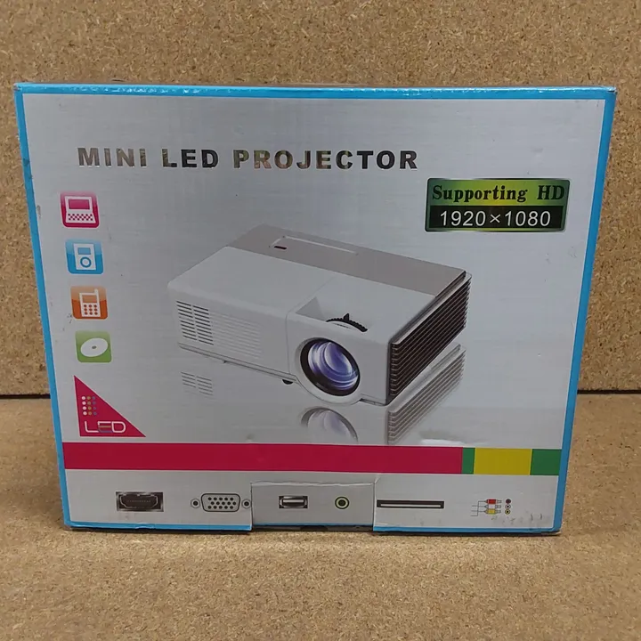 BOXED CAIWEI A3 LED 1080p MINI PROJECTOR 4787049-Simon Charles Auctioneers
